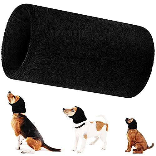 Dog Snood Dog Neck and Ears Warmer, Dog Ear Muffs Noise Protection, No Flap Ear Wraps for Dogs, Warm Winter Pet Knit Snood Headwear for Comfort, Grooming, Anti-Anxiety at Noise Place (S)