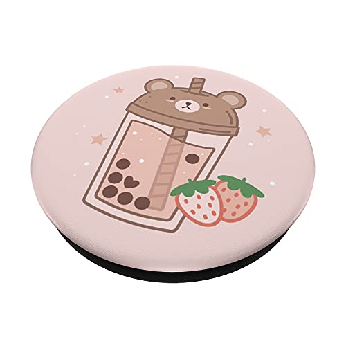 Bubble Milk Tea Boba Cute Bear Kawaii Aesthetic PopSockets Swappable PopGrip