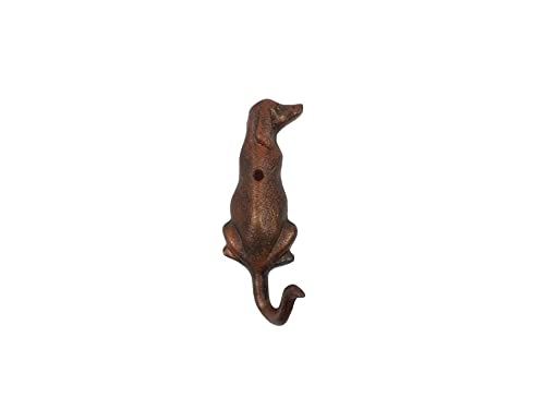 Handcrafted Nautical Decor Rustic Copper Cast Iron Dog Hook 6"