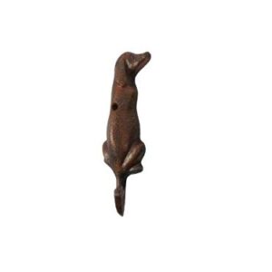 Handcrafted Nautical Decor Rustic Copper Cast Iron Dog Hook 6"