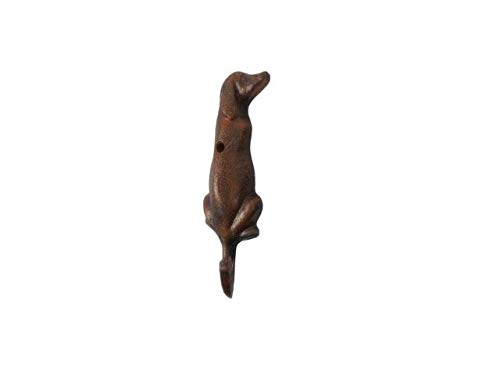 Handcrafted Nautical Decor Rustic Copper Cast Iron Dog Hook 6"