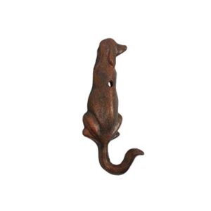 Handcrafted Nautical Decor Rustic Copper Cast Iron Dog Hook 6"