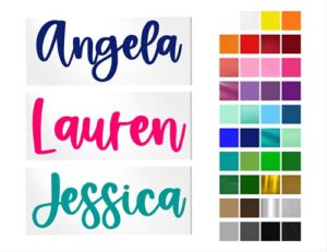 personalized name decal for yeti cup, tumbler, water bottle, laptop, car window or other hard and smooth surface your choice of color & style | decals by adavis