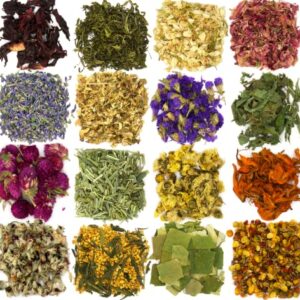 16 Bags Dried Flowers for Soap Making, Dried Flowers for Candle Making, Soap Flowers and Dried Herbs for Candle Oil, Bath Bombs. Essential Fragrant – The Best Variety of Grade A Flowers