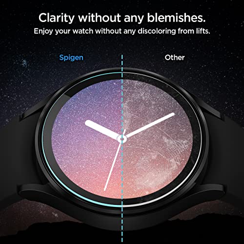 Spigen Tempered Glass Screen Protector [GlasTR EZ FIT] designed for Galaxy Watch 5 (44mm) / Galaxy Watch 4 (44mm) - 2 Pack