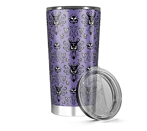 Insulated Tumbler Stainless Steel 20oz 30 Oz Haunted Iced Mansion Tea For Coffee The Wine Foolish Hot Mortals Cold Funny Travel Cups Mugs For Men Women