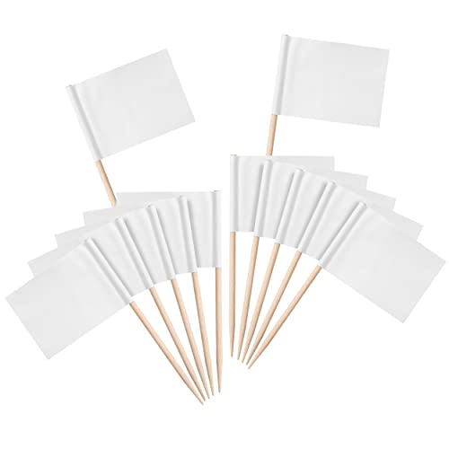 Mr. Pen- Blank Toothpick Flags, White, 100 Pcs, Cheese Markers, Cheese Labels for Charcuterie Board, Charcuterie Labels, Cheese Board Labels, Charcuterie Board Labels, Buffet Labels, Flag Toothpicks