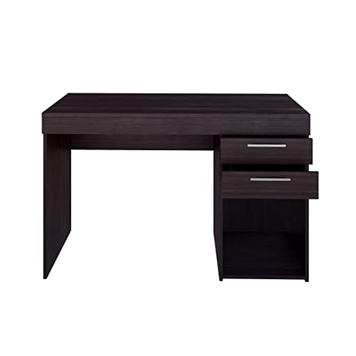 Techni Mobili Brown Computer Home Office or Bedroom Storage & Drawers Ideal for Small Spaces, Espresso Writing Desk, 16.10" D x 47.5" W x 30.25" H