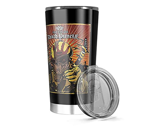 Stainless Steel Insulated Tumbler 20oz 30oz Five Cold Finger Iced Merch Hot Coffee Tea Wine Funny Travel Cups Mugs For Men Women