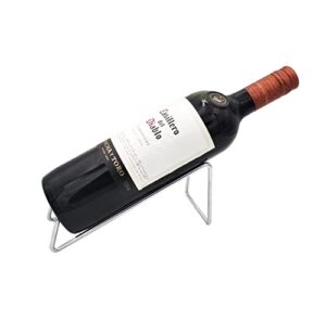 frontierdecoration frontier simple chrome steel wine bottle holder tabletop wine rack