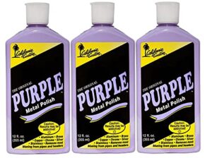 california custom the original purple metal polish 12 oz, great for polish aluminum, chrome, brass and even plastic. bring back that shine! (3)