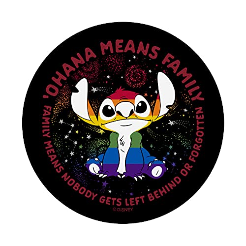 Disney Lilo & Stitch Pride Stitch Ohana Means Family PopSockets Swappable PopGrip