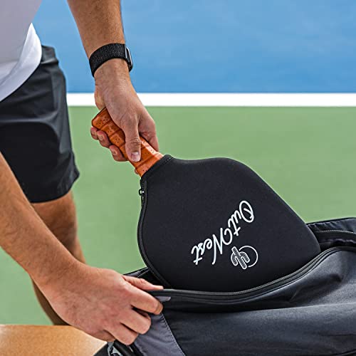 OutWest Sport Pickleball Paddle - Sunrise | Graphite Carbon Face | Polypropelene Honeycomb Core | Cover Included | Out West Sport