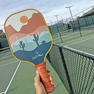 OutWest Sport Pickleball Paddle - Sunrise | Graphite Carbon Face | Polypropelene Honeycomb Core | Cover Included | Out West Sport