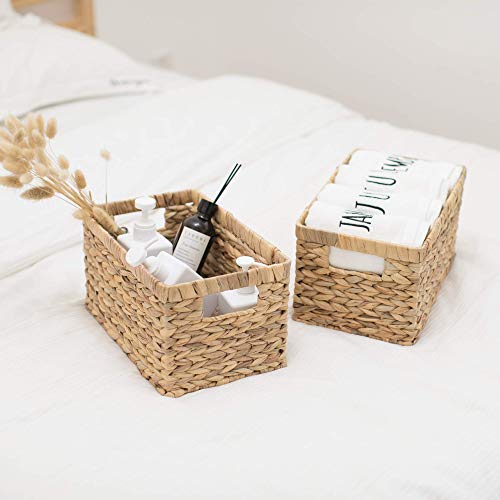 StorageWorks Water Hyacinth Storage Baskets Set