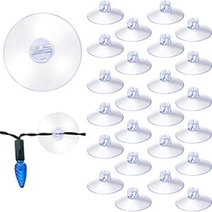 christmas light suction cup shower caddy large heavy strength heavy duty clear plastic transparent light string mini suction cup hooks holder for kitchen bathroom shower caddy connectors (25 pieces)