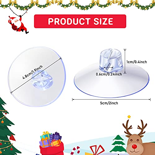 Christmas Light Suction Cup Shower Caddy Large Heavy Strength Heavy Duty Clear Plastic Transparent Light String Mini Suction Cup Hooks Holder for Kitchen Bathroom Shower Caddy Connectors (25 Pieces)