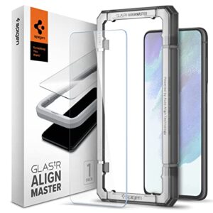 spigen tempered glass screen protector [glas.tr alignmaster] designed for galaxy s21 fe 5g - 2 pack