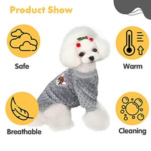 Sheripet Puppy Clothes, Soft Puppy Sweaters for Small Dogs Girl Boy, Warm Pet Sweater for Puppy Girl or Boy, Pet Cold Weather Clothes Outfit for Dogs or Cats, Size M