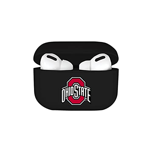 OTM Essentials Officially Licensed Ohio State University Buckeyes Earbuds Case - Black - Compatible with AirPods PRO