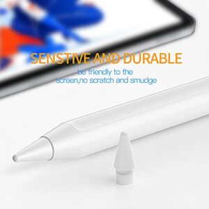 Replacement Tips Compatible with Apple Pencil 2 Gen iPad Pro Pencil - iPencil Nib for iPad Pencil 1 st/Pencil 2 Gen White 4 Pack