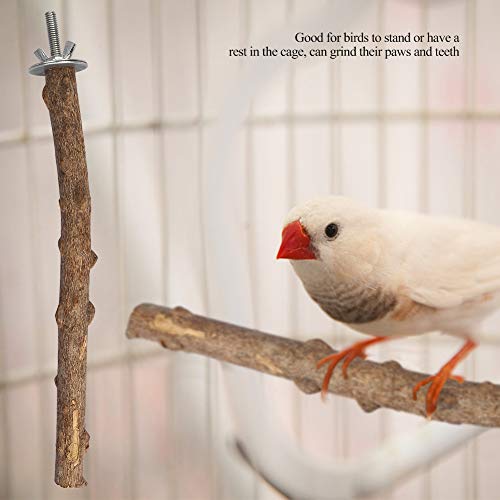 Zerodis Paw Grinding Stick, Hanging Chewing Cage Toy Bird Cage Bird Stand Perch for Bird Macaw African Greys Budgies Parakeet Cockatiels Conure Lovebird(1.5~2.5 * 25CM)