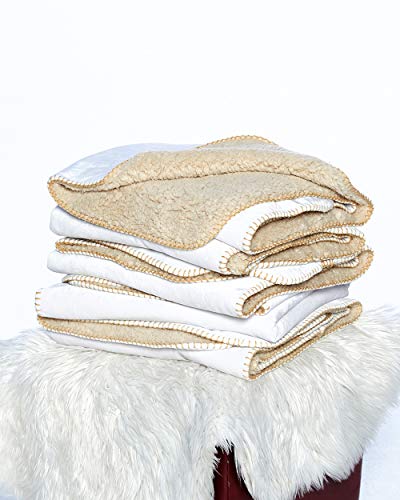 COLORCOMMALL Personalized Custom Throw Blanket - 38x54 Inch Fleece Sherpa Customized Photo Design Text Logo Name Picture Gift for Women Men Family Friends Kids Baby Dogs Pets