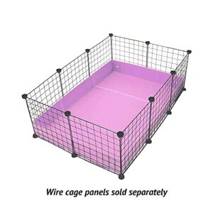 Guinea Pig Corrugated Plastic Cage Liners- 2 x 3 Panel Size- Purple