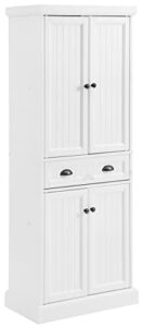 crosley furniture shoreline storage pantry, white