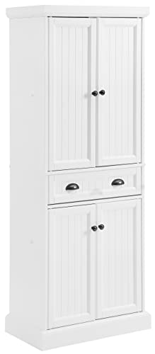 Crosley Furniture Shoreline Storage Pantry, White