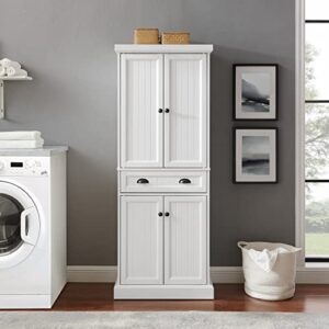 Crosley Furniture Shoreline Storage Pantry, White