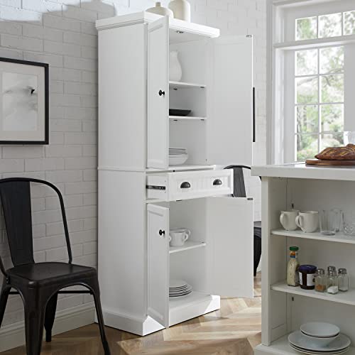 Crosley Furniture Shoreline Storage Pantry, White