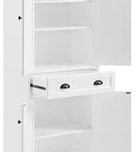 Crosley Furniture Shoreline Storage Pantry, White