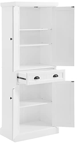 Crosley Furniture Shoreline Storage Pantry, White