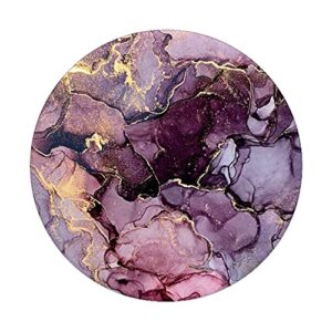 Cool Purple-Gold Landscape Natural-Marble PopSockets Swappable PopGrip