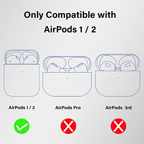 Wonhibo Soccer Airpods Case for Men Boys,Sport Cool Black Cover for Apple Airpod 1 & 2 with Keychain