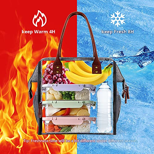 Homlynn Insulated Lunch Bag, Leak Proof Lunch Tote Bag for Adults, Durable Nylon Thermal Snacks Lunch Boxes, Lunch Cooler Bag for Work/School/Fishing/Hiking/Picnic