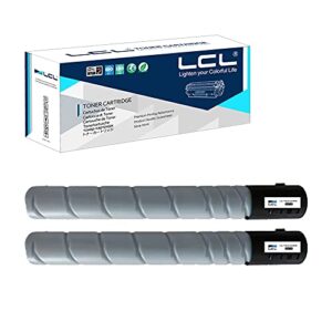 lcl compatible toner cartridge replacement for konica minolta tn323 a87m030 bizhub 227 287 367 (2-pack black)