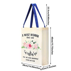 Retirement Bag Retirement Canvas Tote Bag with Funny Flower Inspirational Canvas Handbag Grocery Shopping Bag Reusable Tote Bag Large Shoulder Bag for Women Men Retirees Work , 15.8 x 15 Inch