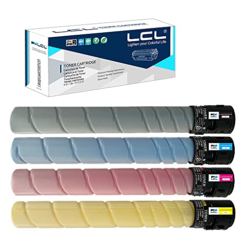 LCL Compatible Toner Cartridge Replacement for Konica Minolta TN512 TN-512K TN512K TN512C TN512M TN512Y A33K132 A33K432 A33K332 A33K232 High Yield Bizhub C454 C554 (4-Pack KCMY)