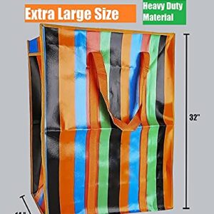 Heavy Duty Extra Large Storage Bags, DOLLARRICH Moving Bag, Patio Cushion Storage Bag, Storage Totes for Moving Supplies, College Dorm Essentials, Bedroom Closet, Clothes Storage Bins, Alternative to Moving Box, Storage Containers, Christmas Tree Storage