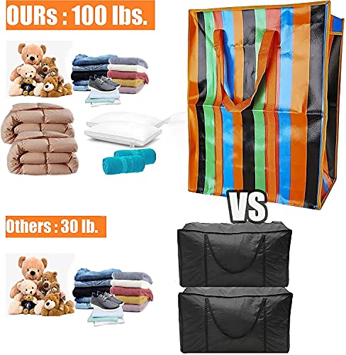 Heavy Duty Extra Large Storage Bags, DOLLARRICH Moving Bag, Patio Cushion Storage Bag, Storage Totes for Moving Supplies, College Dorm Essentials, Bedroom Closet, Clothes Storage Bins, Alternative to Moving Box, Storage Containers, Christmas Tree Storage