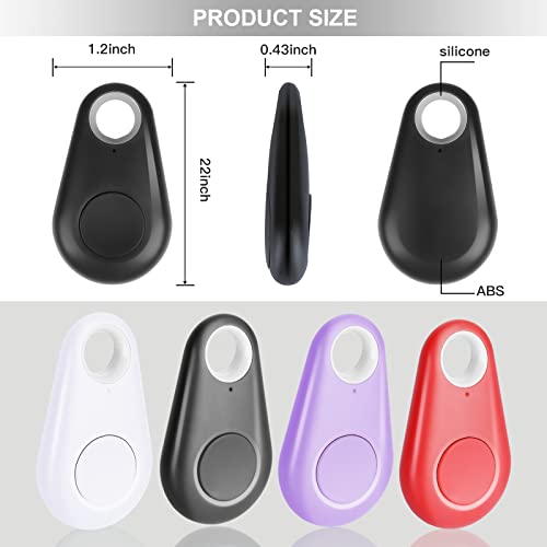 Smart Tracker 4 Pack, Key Finder Locator Wireless Anti Lost Alarm Sensor Device Remote Finder, for Kids Locating Phone Keys Wallets Luggage Item Finder