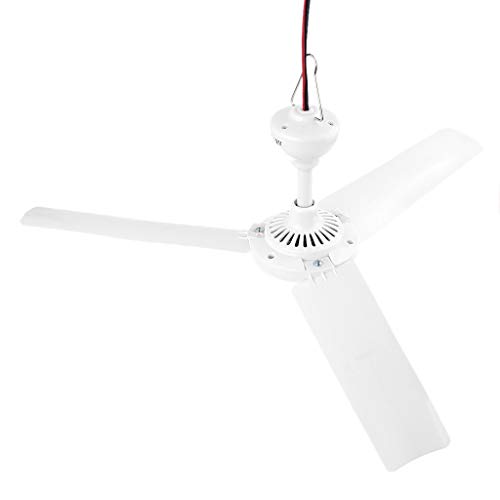 CXV DC 12V Ceiling Fan Air Cooler 19.7 inch Hanging Fan for Camping Outdoor Tent Bed