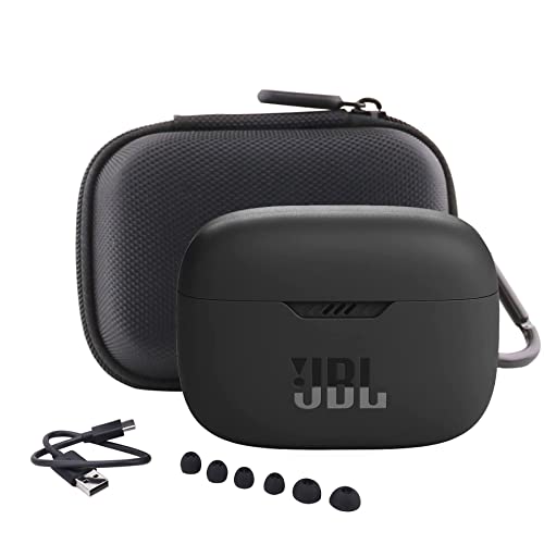 WERJIA Hard Carrying Case Compatible with JBL Tune 230NC TWS / Tune 130NC TWS True Wireless Headphone (Black)