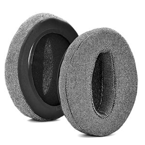 defean replacement gray fabric hd4.50bt, hd4.50btnc, hd4.40bt memory ear pads cushion compatible with sennheiser hd 4.50bt, hd 4.50btnc, hd 4.40bt bluetooth headphones (all fabric)