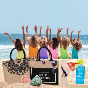 havatree Large Beach Bag for Women Cute Straw Tote Bag for Summer School Use Reusable Grocery Shopping Bag with Handle and Pocket