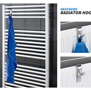 HEATGENE ABS Y-Shaped Hooks - Chrome, Compatible with HEATGENE Liquid Filled Smart Towel Warmers (Include Model: HG-R0285, HG-R0246, HG-R0286, HG-R02106, HG-R02126 Series)