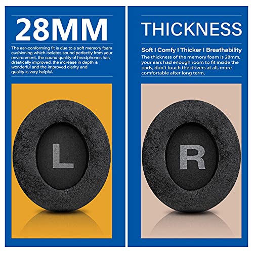 SHP9500 Replacement Ear Pads Compatible with SHP9500 Over-Ear Headphones I Memory Foam Ear Cushions with Breathable Hole (Hybrid)