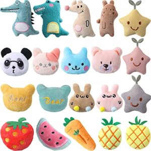 20 pieces catnip toys for indoor cat plush cat chew toys cute kitten catnip toys cat pillow toys kitten entertaining toys interactive cat toys in 20 different cute shapes design for cat kitten kitty